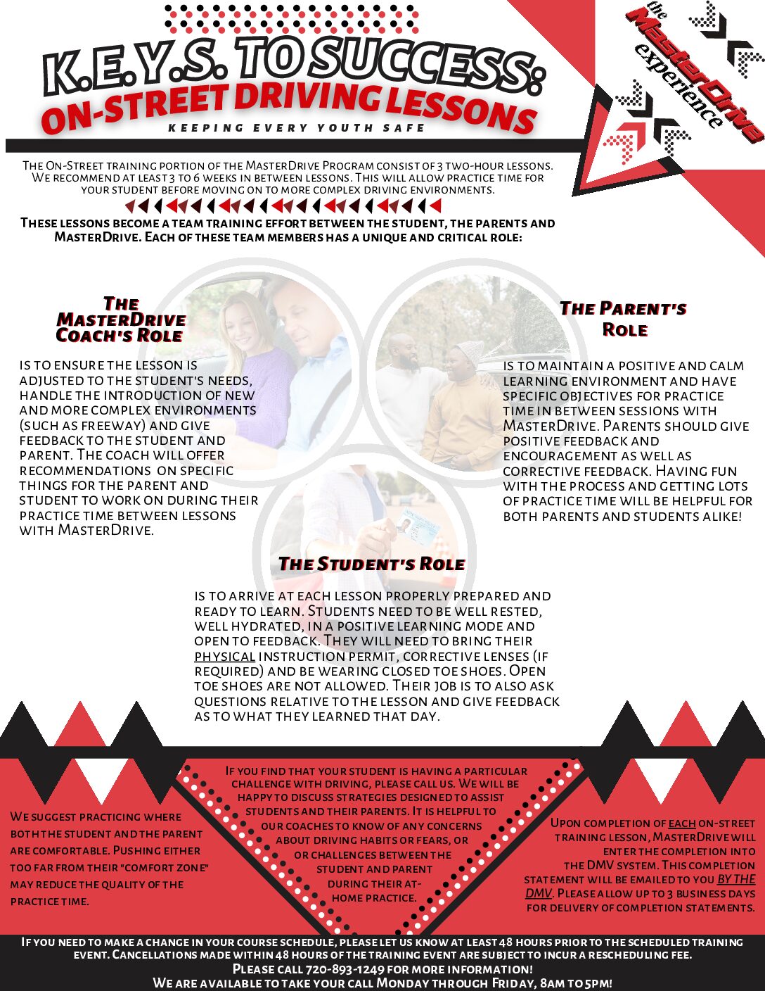 Keys To Success On-Street Lessons - MasterDrive Experience