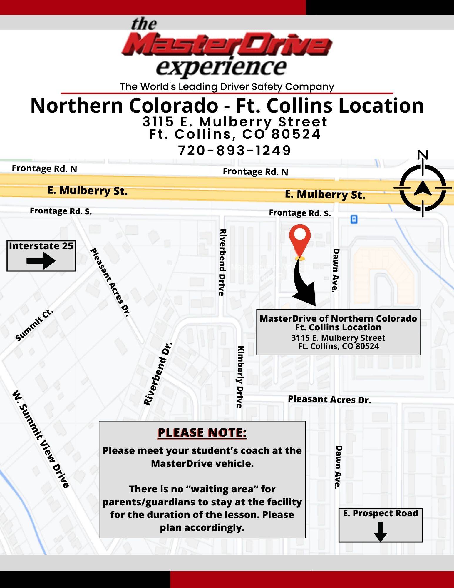 Ft Collins Training Facility Map - MasterDrive Experience